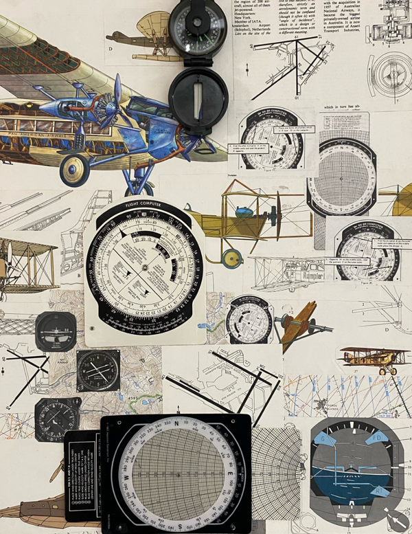 Melloney McNabb - Aviation Assemblage (Blue Plane) - The Old School ...